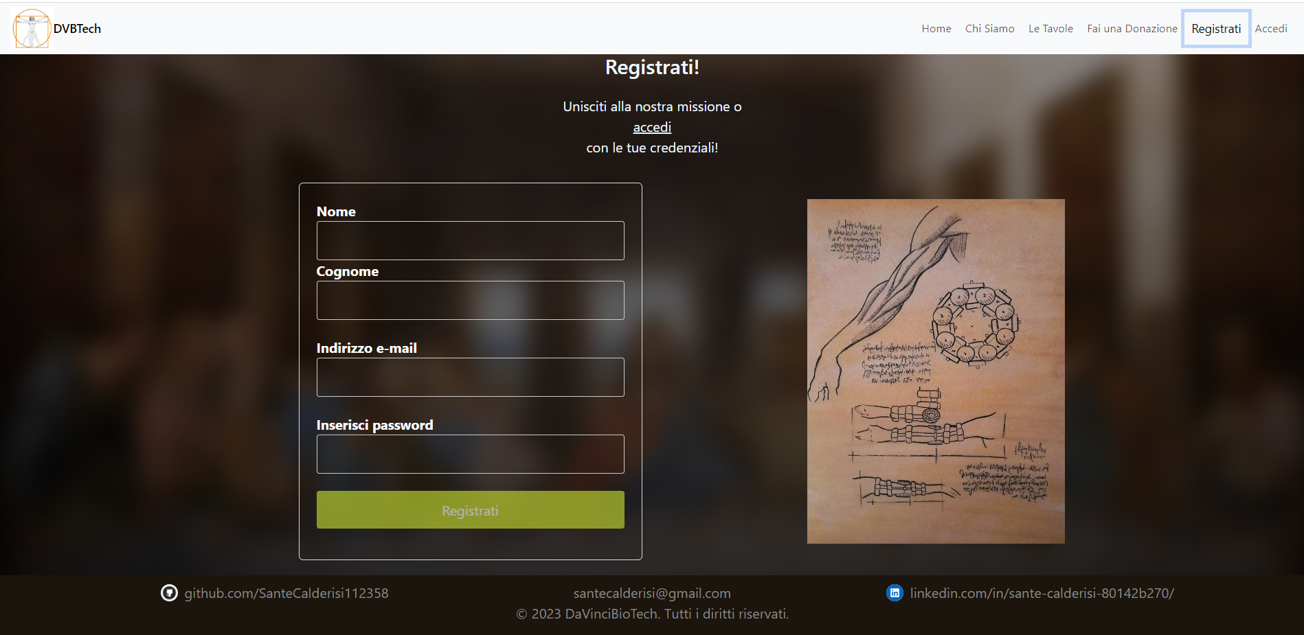 GitHub - SanteCalderisi112358/DaVinciBioTech: Progetto finale per il mio percorso di studi come ...